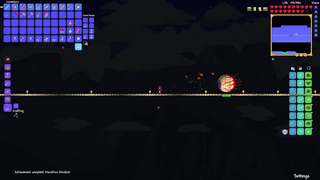 How to get Marathon Runner achievement - Terraria 1.3 - YouTube