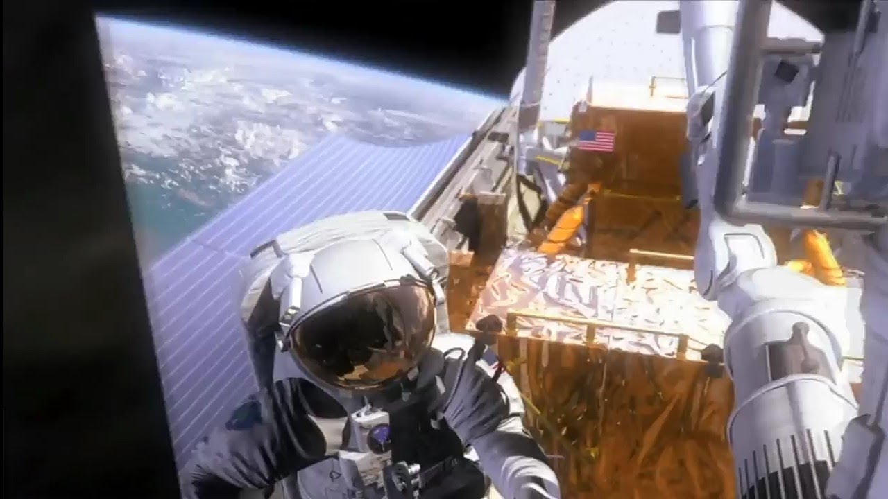 Hubble telescope maintenance in space very proud moment - YouTube