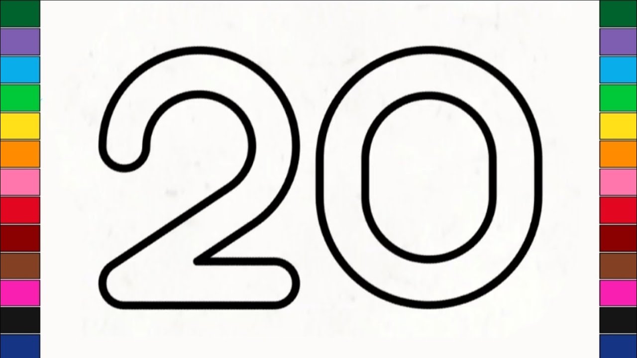 Learn to write twenty | Numbers Train 20 | #100 #learning - YouTube