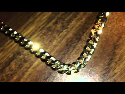 GOLD CUBAN LINK CHAIN DOPE AND CHEAP - YouTube