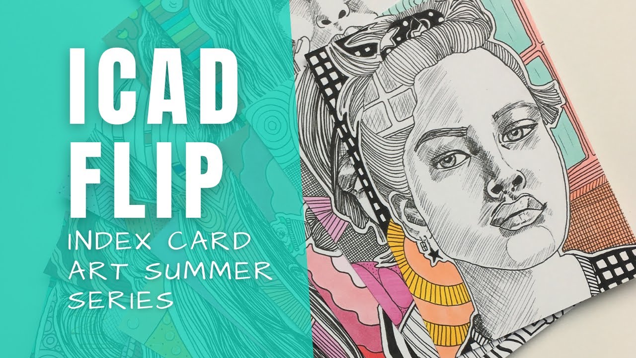 Index Card Art Portrait Series - ICAD Flip-Through! - YouTube