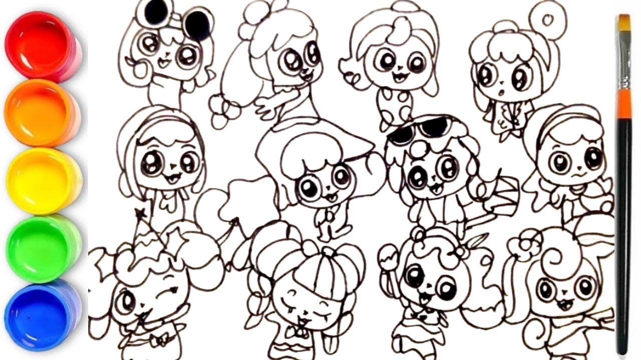 Catch! Teenieping | How to draw Teenieping | 하츄핑 아자핑 차차핑 바로핑 라라핑 방글핑 ...