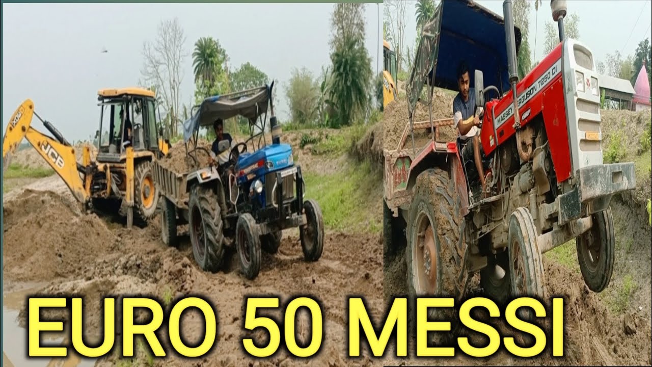 EURO 50 MESSI 7250 🚜 💪 JCB WATCHING THE VIDEO - YouTube