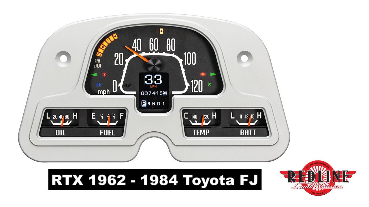 FJ40 RTX Dakota Digital Instrument Panel Gauge Cluster 1962 – 1984 ...