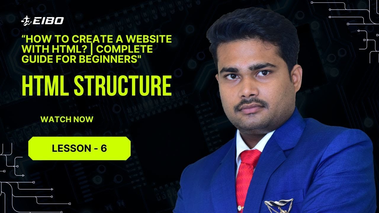 Lesson 6 | "How to Create a Website with HTML? | Complete Guide for Beginners" - YouTube