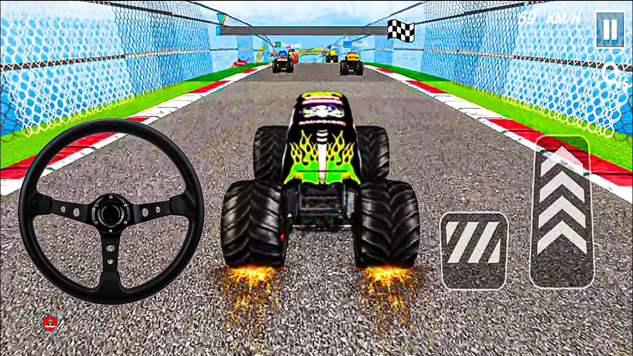 Monster Truck Mega Ramp Extreme Racing - Impossible GT Car Stunts ...