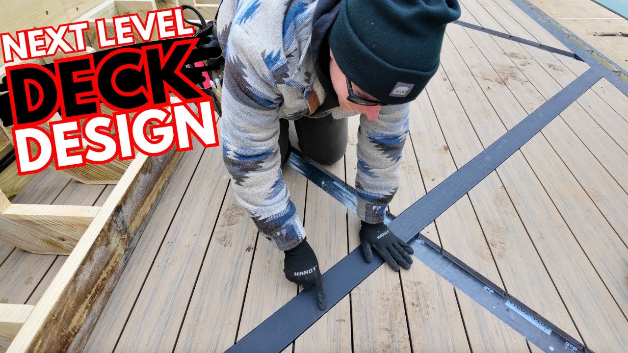 Next Level Decking Design - Decking Inlay Prep and Install! - YouTube