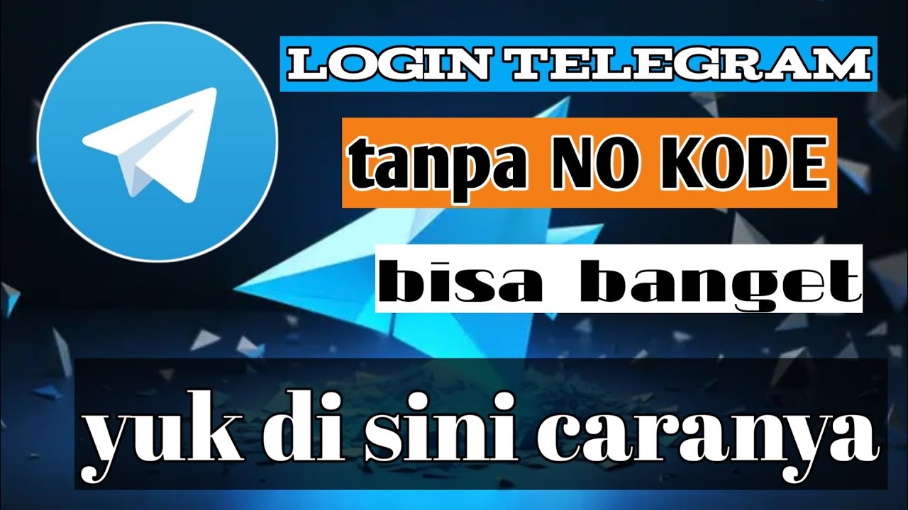 Cara login di telegram tanpa nomer kode - YouTube