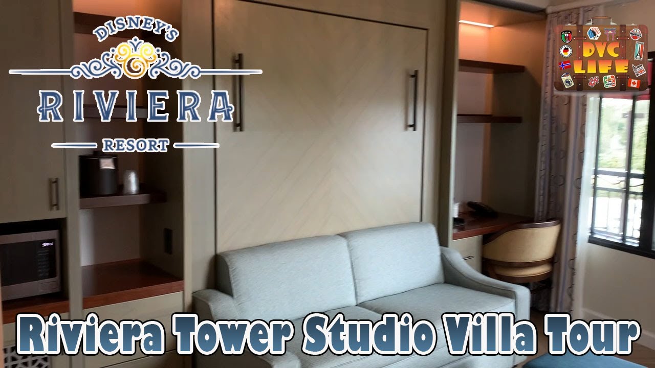 Disney's Riviera Resort - Tower Studio DVC Villa - Room Tour - YouTube