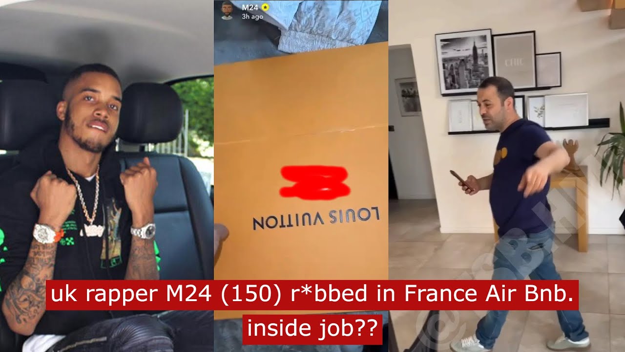 uk rapper M24 150 r*bbed in france Air Bnb #ukdrill - YouTube