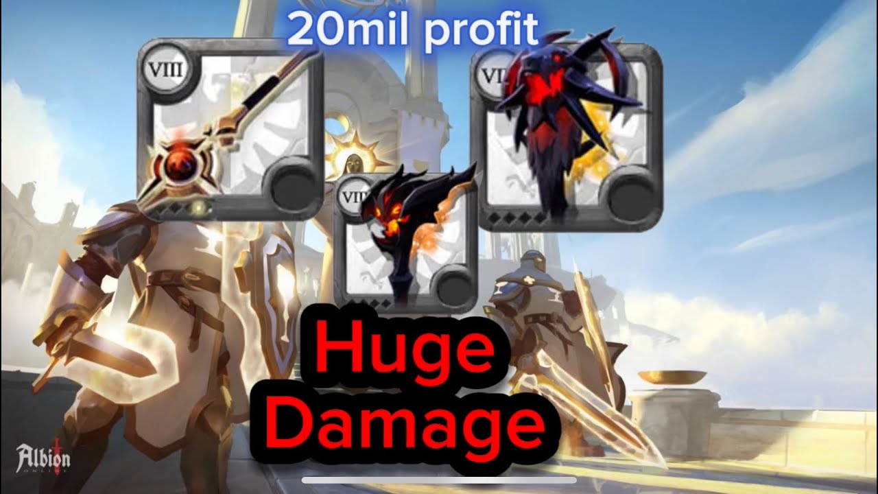 Huge damage builds | Albion online - YouTube