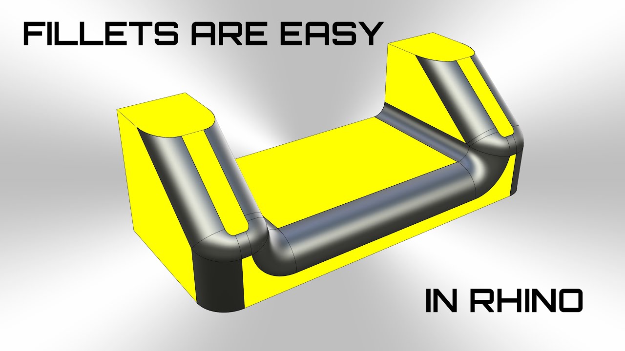 Fillets are easy in Rhino (part 1) - YouTube