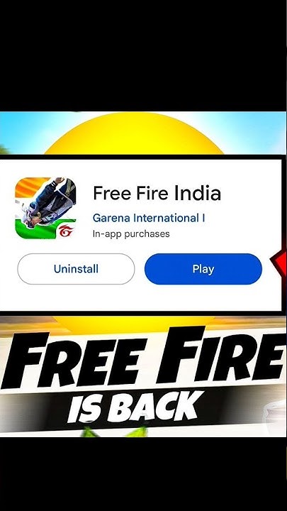 finally 🔥 free fire india id back 🔥🚫🚫 🔙 new vedio after a long time 🥶🤞🔥 ...