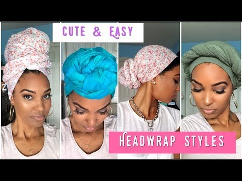4 Easy Turban/Headwrap Styles| Tutorial|Natural Hair|ZitaRose