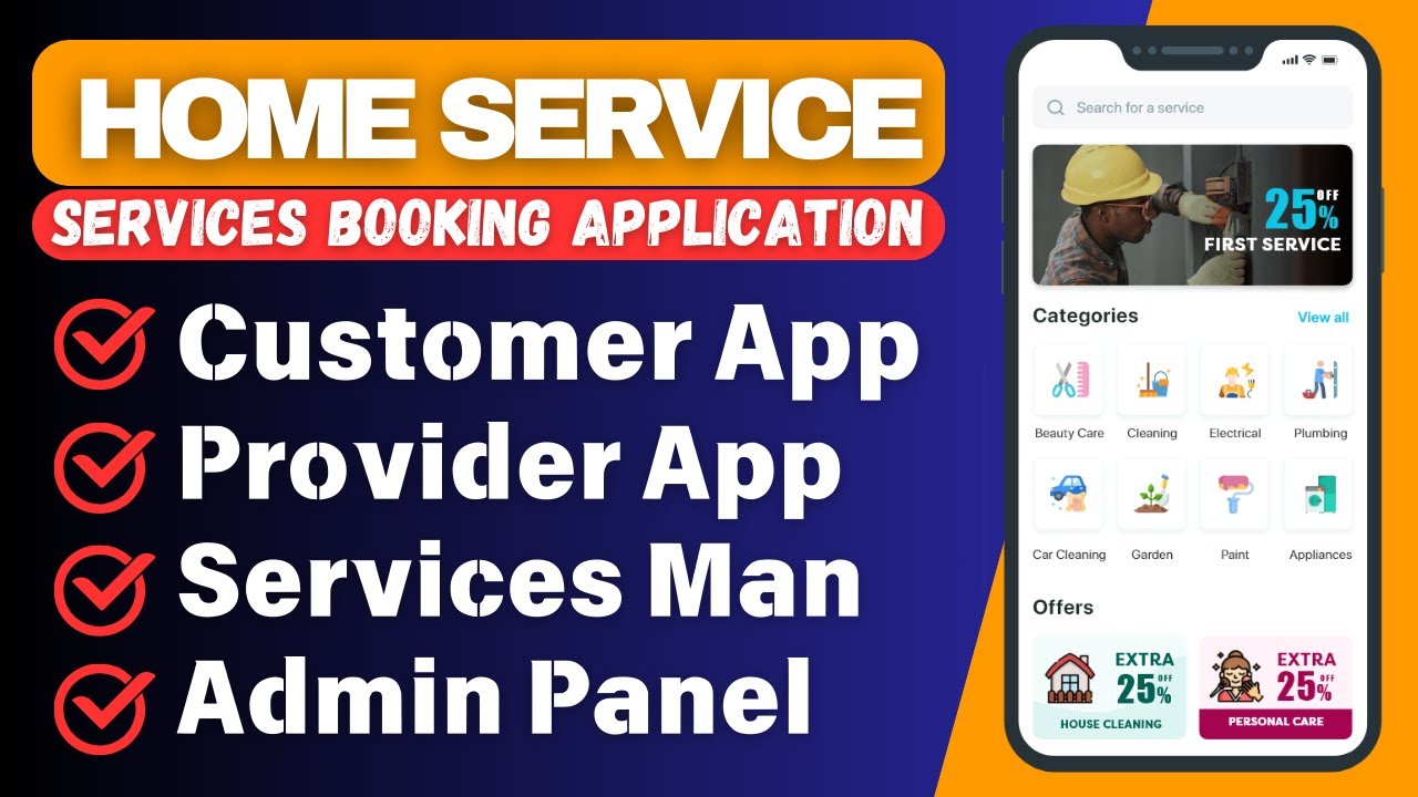 Make Service booking app || create services booking app || On Demand ...