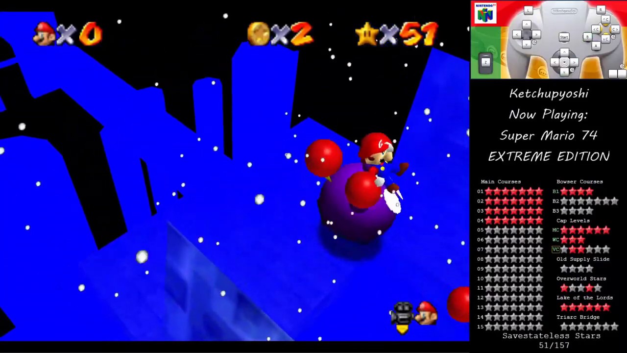 Super Mario 74 Extreme Edition: [VC] Dust Destination 6 Stars ...