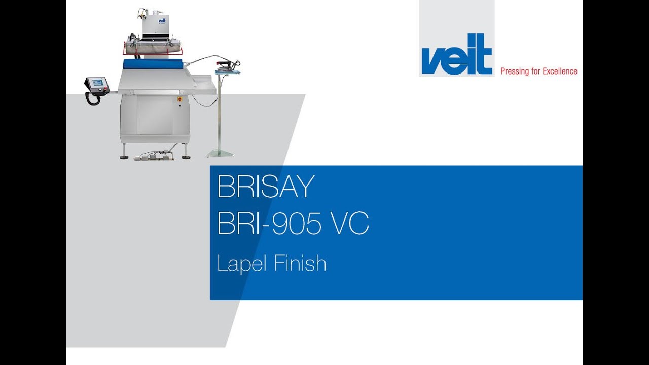 BRI 905 VC Lapel Finish Pressing Machine - YouTube