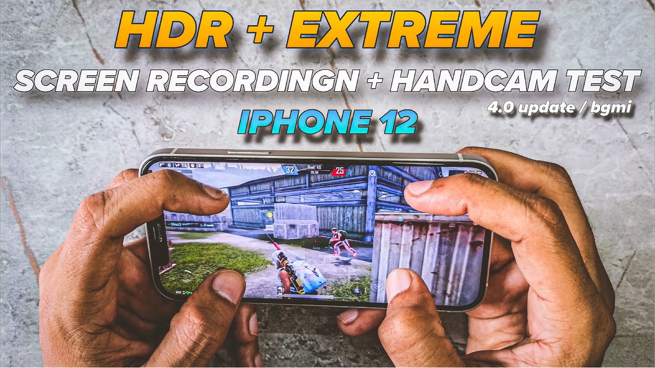 iphone 12 hdr + extreme gaming test • iphone 12 gaming test bgmi ...
