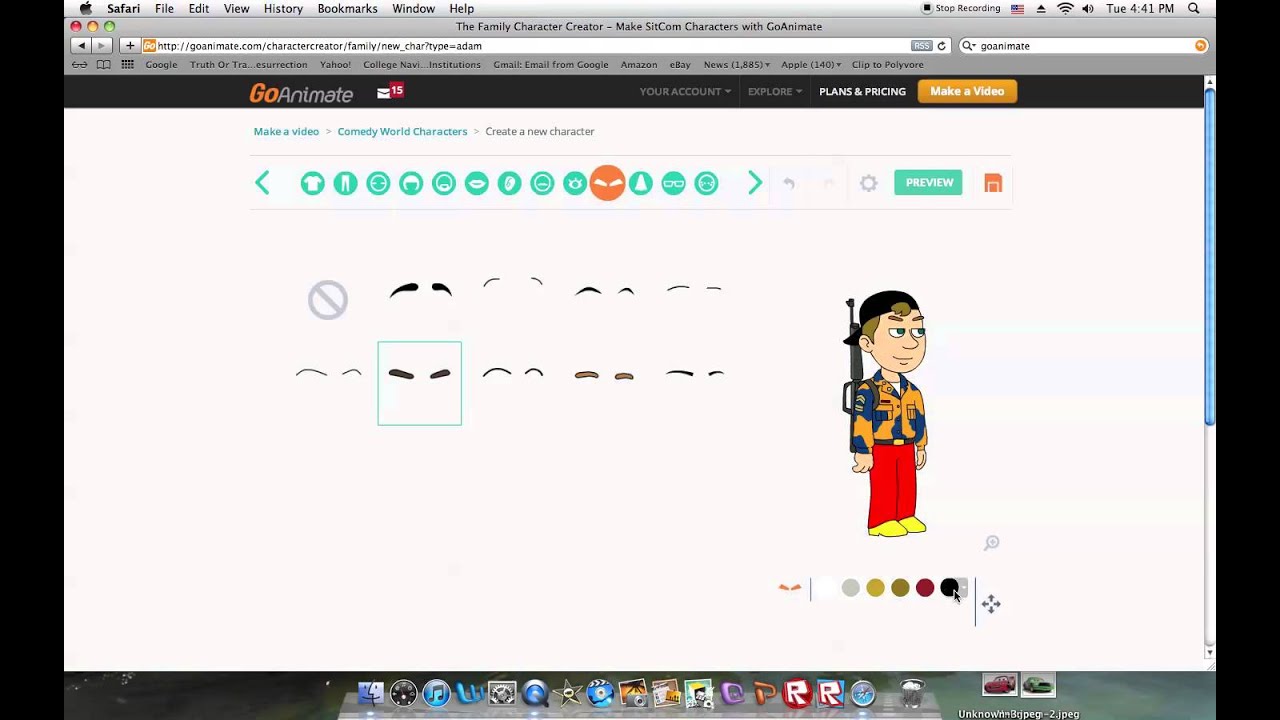 How To Make My Avatar On GoAnimate - YouTube