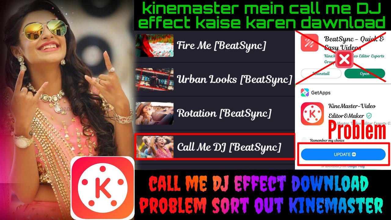 call me DJ effect download problem in kinemaster | how to download call me dj effect in ...