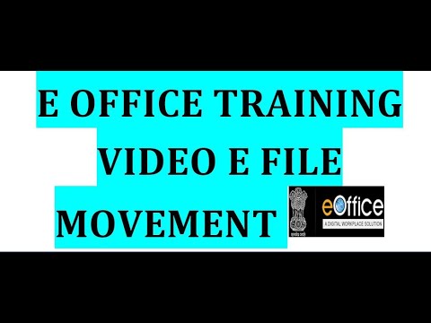 eoffice training video//efile training video - YouTube