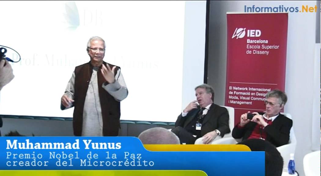 Conferencia de Muhammad Yunus en el IED de Barcelona (español) - YouTube