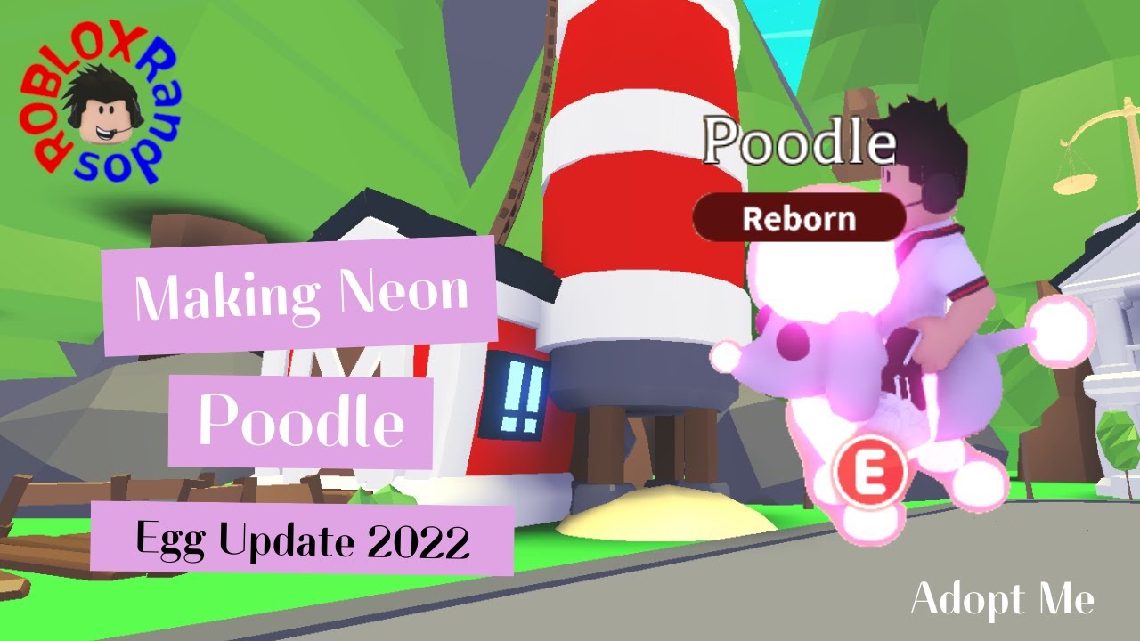 Making NEON POODLE in Adopt me Roblox! - YouTube