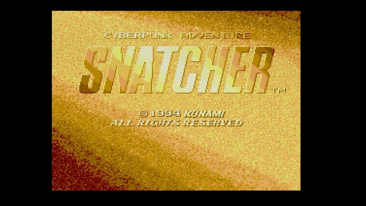 Snatcher - Sega Mega CD (Framemeister 1080p) - YouTube