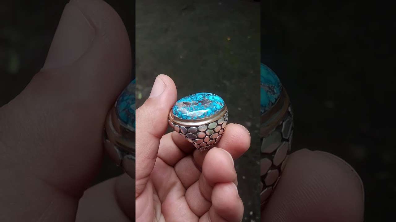 Natural persian blue turquoise - YouTube