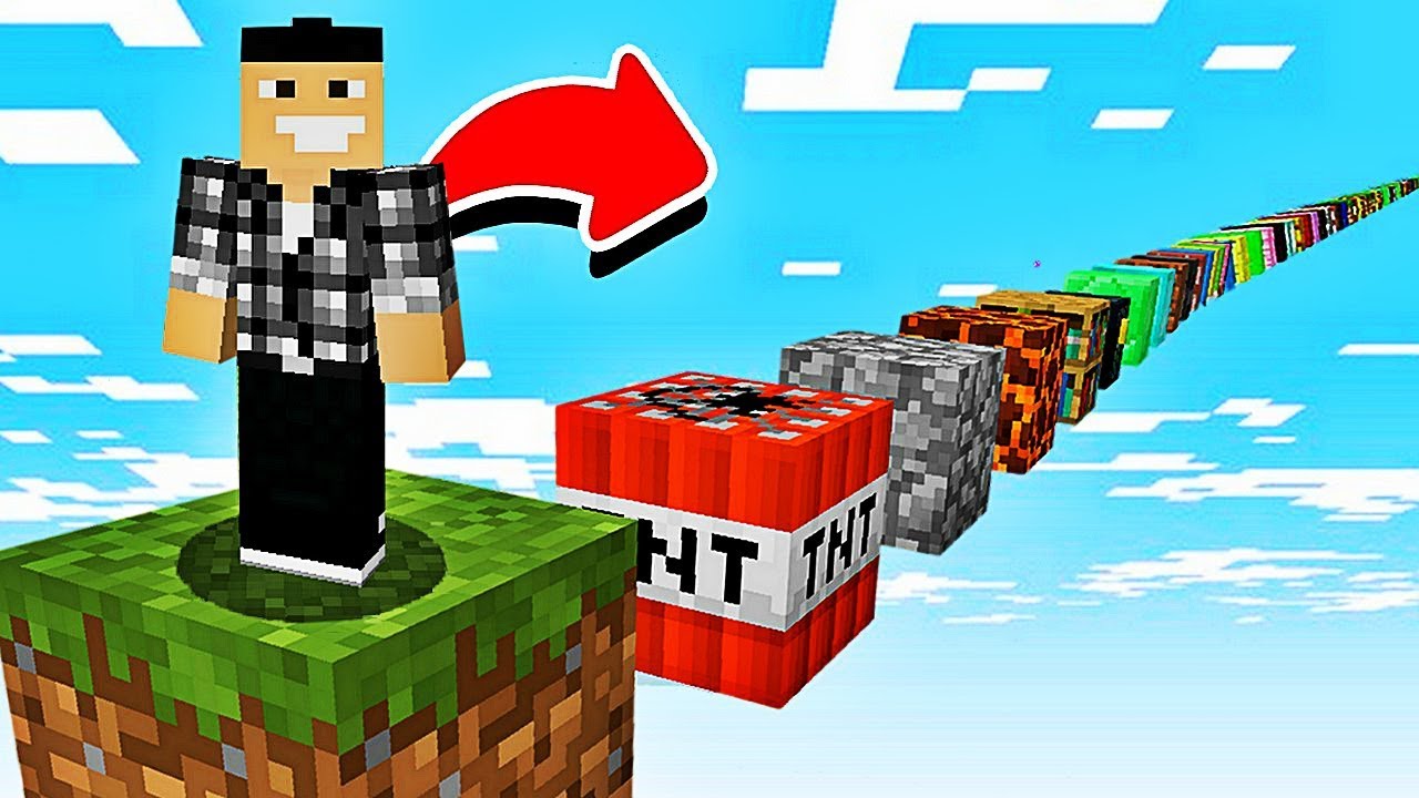 Je Saute Sur Tous Les Blocs De Minecraft Youtube