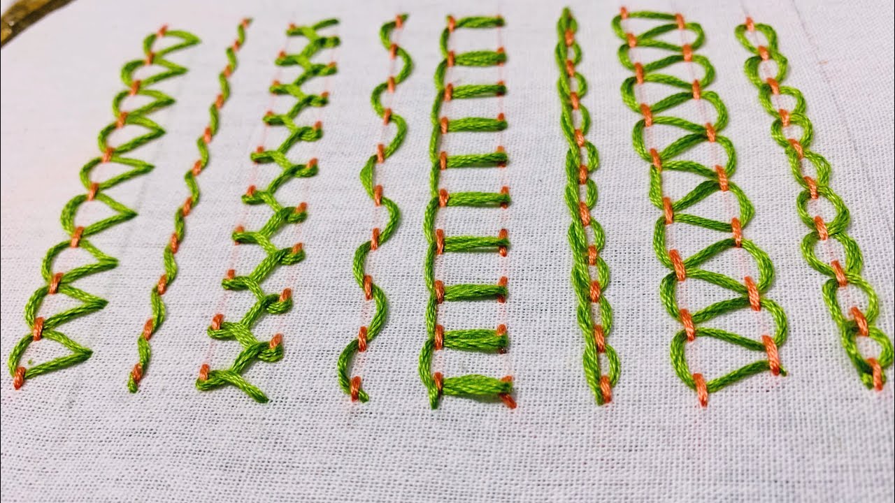 8 Basic Stitches for Beginners | Simple Embroidery | Simple Stitches ...
