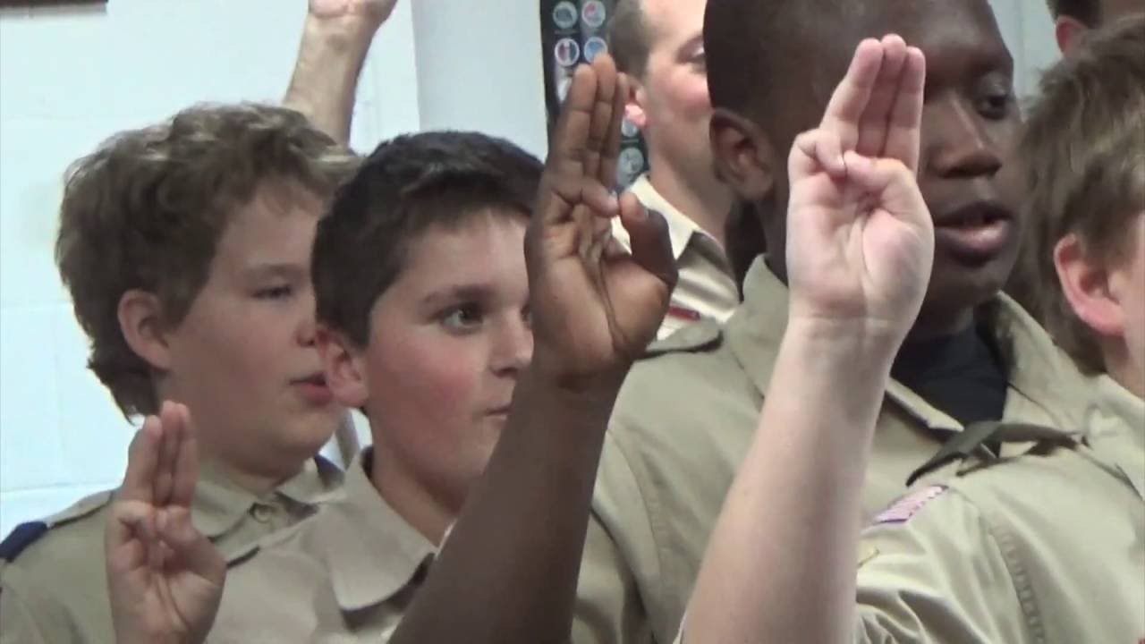 Troop Meeting Ceremony: Posting the Colors - YouTube