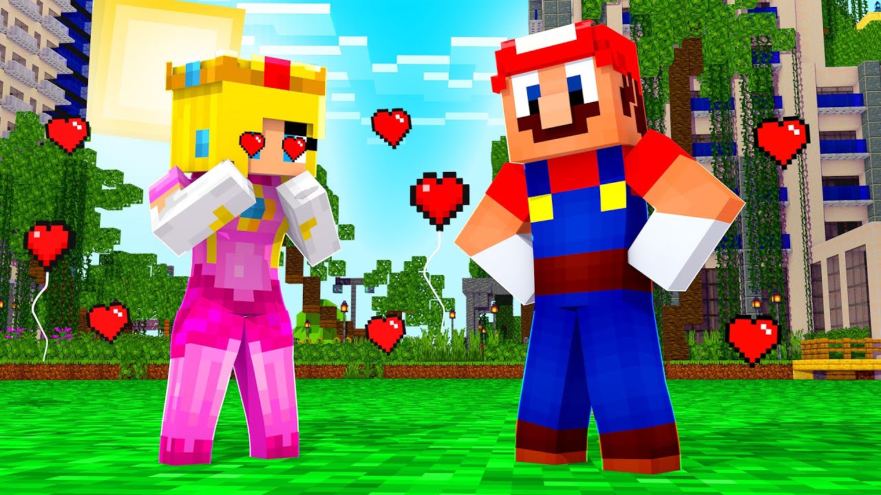 Minecraft Super Mario Sunshine - Is Peach Falling IN LOVE With Mario ...