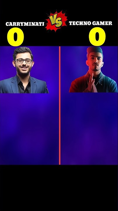 Techno Gamerz vs Carry Minati Comparison? #shorts #ytshorts #viral - YouTube