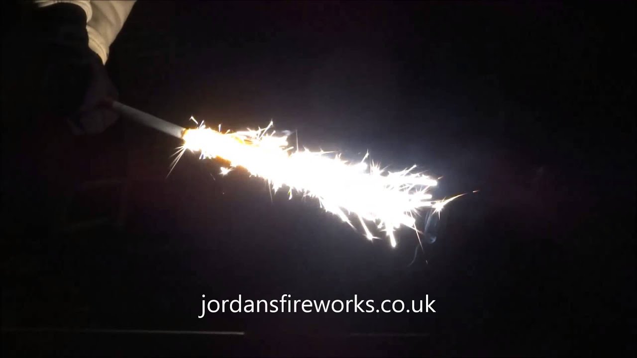 hand held ice fountains at Jordans Fireworks - YouTube