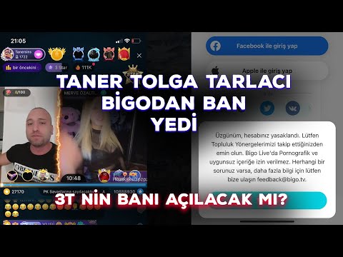 Taner Tolga Tarlacı BigoLive dan Ban Yedi! Özür Dileyecek mi?