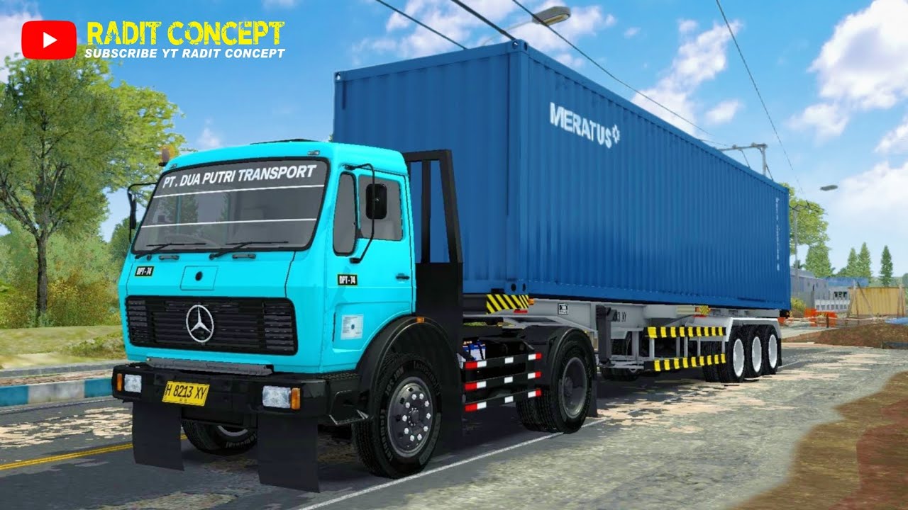 SHARE‼️ MOD & LIVERY MERCY TRAILER KONTAINER 40 FT STYLE TUA BANGET😱 ...