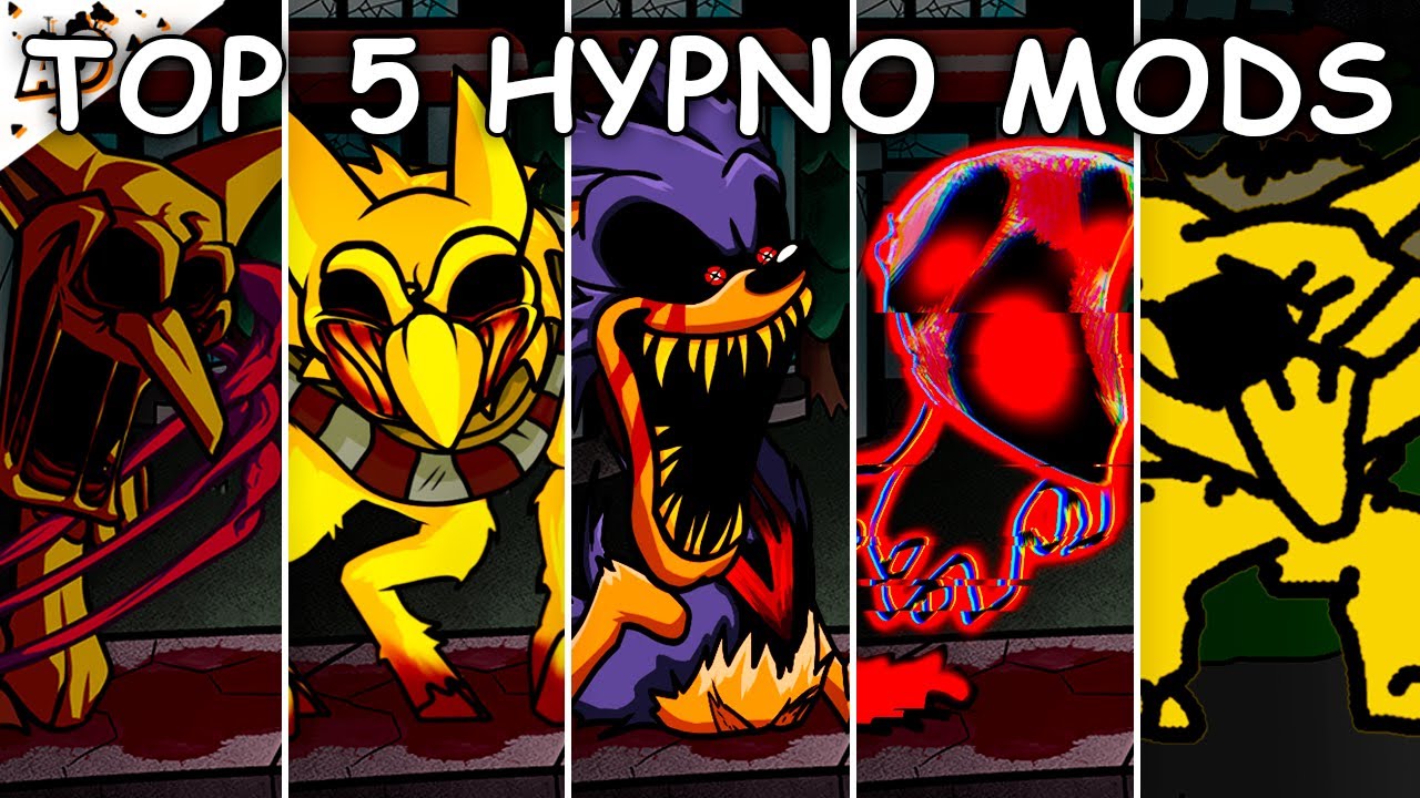 Top 5 Hypno Mods (Lullaby) - Friday Night Funkin' - YouTube