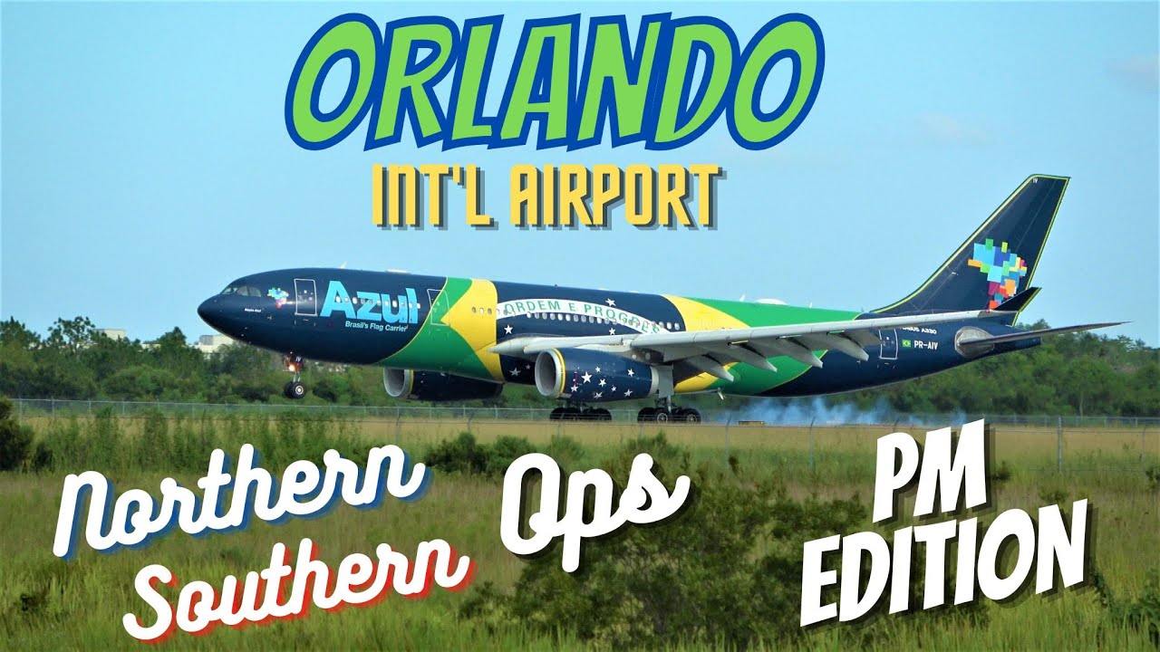 4K PLANE SPOTTING PM EDITION ORLANDO INT'L AIRPORT MCO 8/20/22. - YouTube
