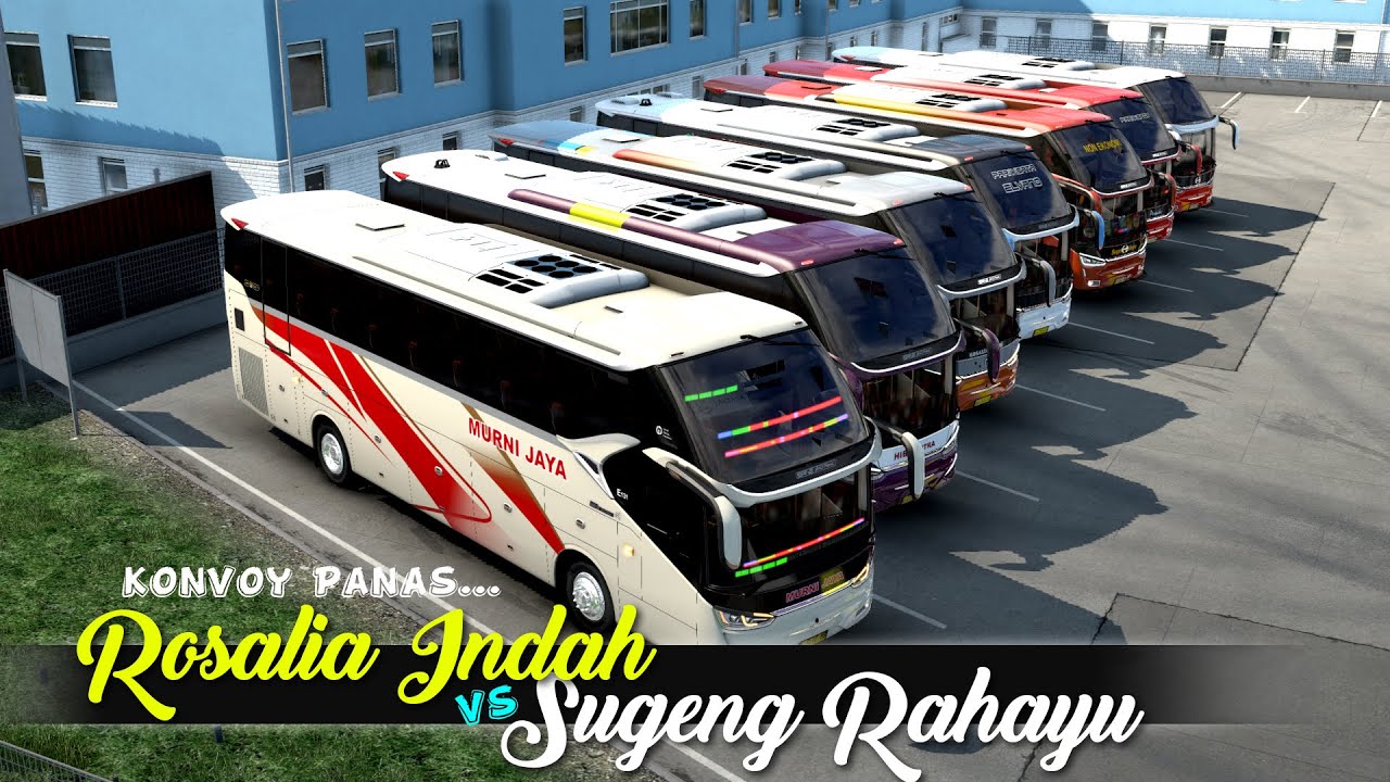 Konvoi Duet Panas Bus Rosin vs HarJay di Jalur Selatan Part 2 - YouTube