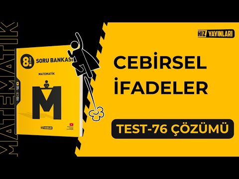 Hız Yayınları 8.Sınıf LGS Matematik | Test-76 Soru Çözümleri (Cebirsel İfadeler)