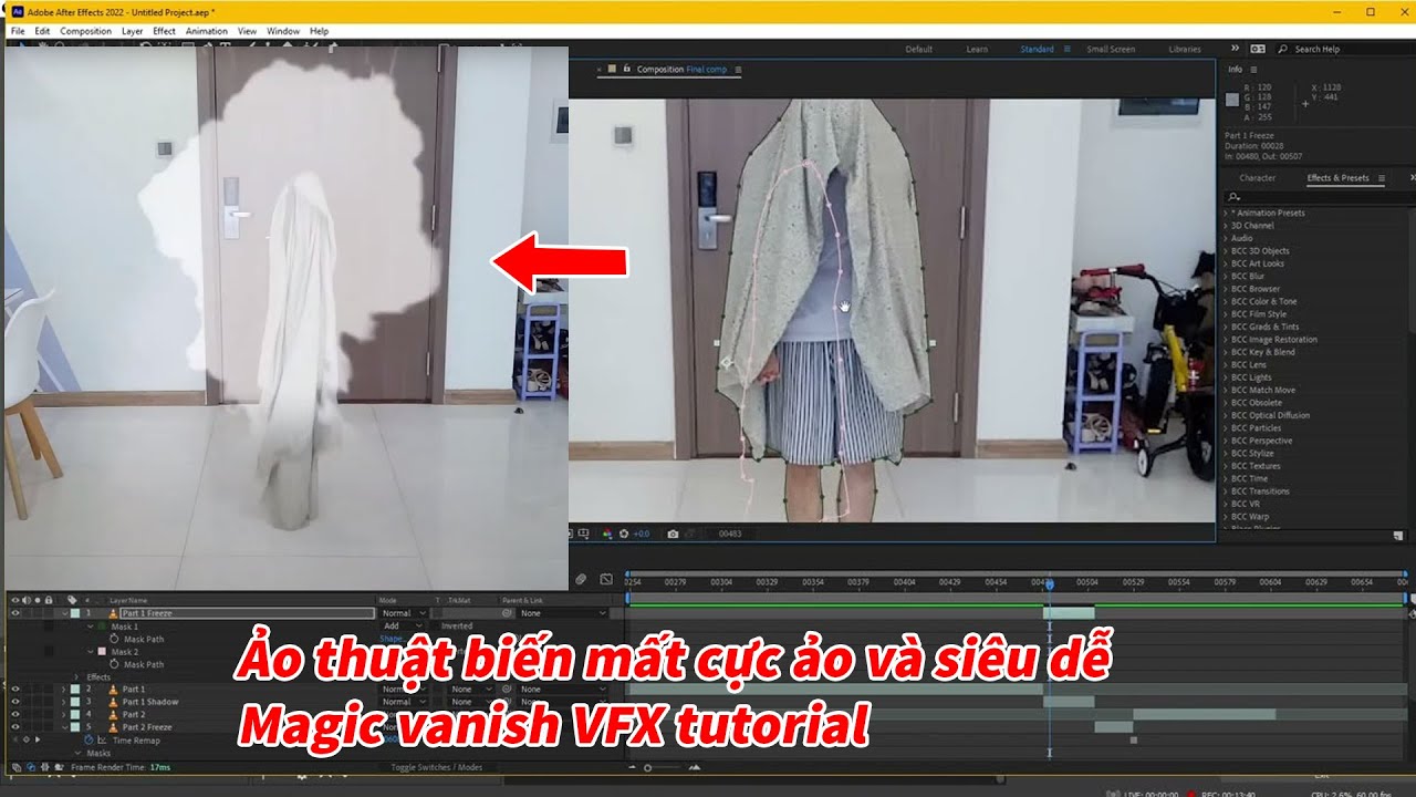 Kỹ xảo siêu dễ: Ảo thuật biến mất chỉ với After Effects tutorial và ...
