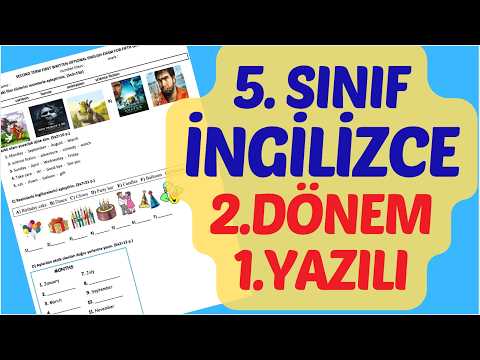 5.SINIF İNGİLİZCE 2.DÖNEM 1.YAZILI SORULARI VE ÇÖZÜMLERİ