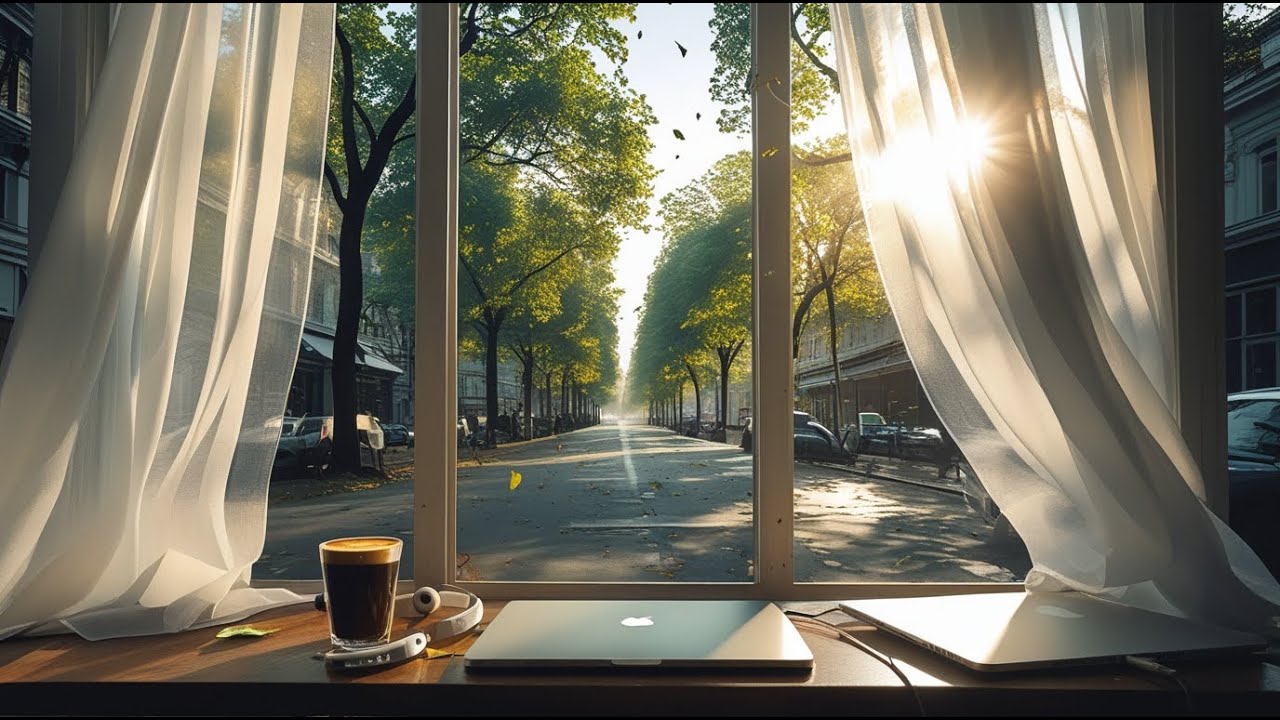 Minimal Chillhop Vibes ☕ | Wind & Espresso — Café by the Window - YouTube