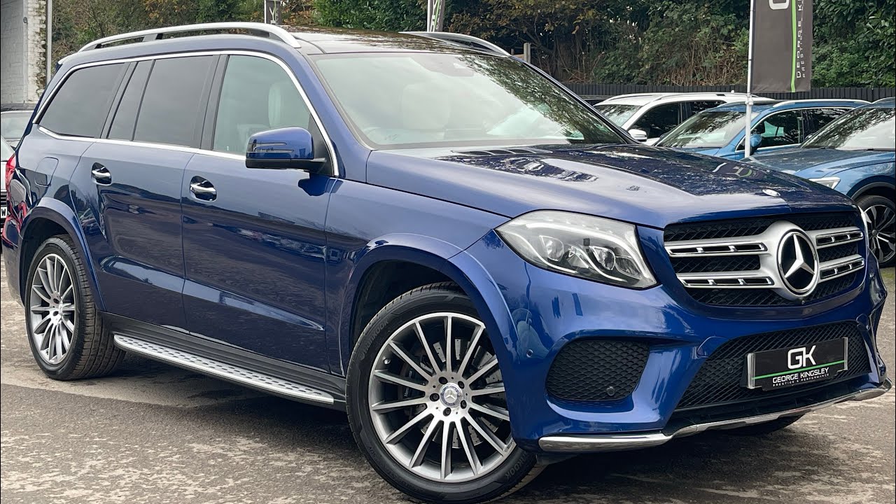 2016/66 Mercedes GLS 350d Designo Line in Brilliant Blue with Porcelain ...