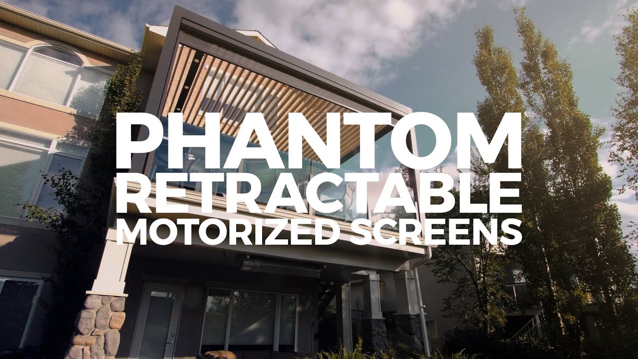 Phantom Retractable Motorized Screens - YouTube