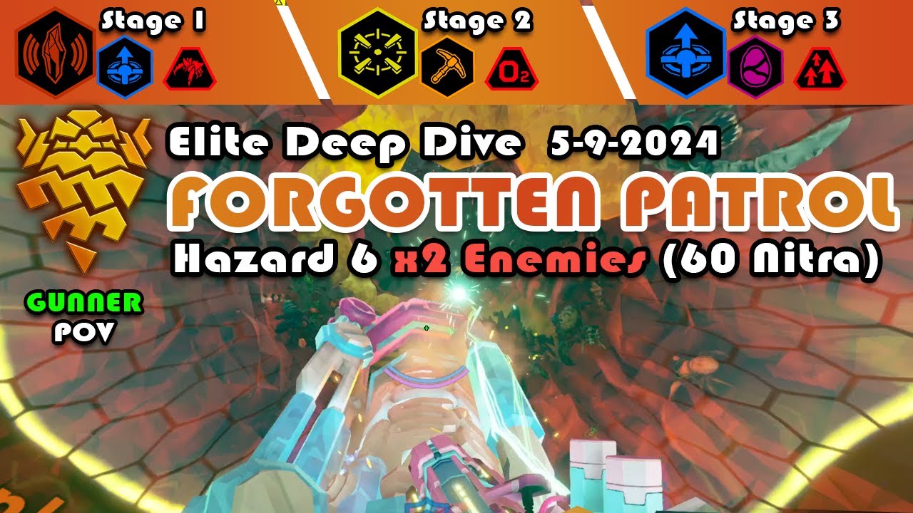 [DRG] Hazard 6x2 Elite Deep Dive "Forgotten Patrol" 5-9-2024 (Gunner ...
