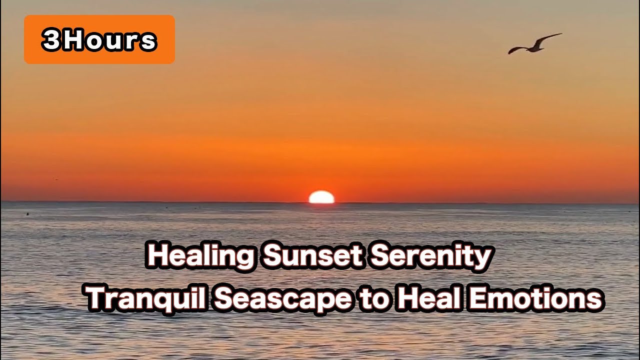"Healing Sunset Serenity:3 Hours of Tranquil Seascape to Heal Emotions ...