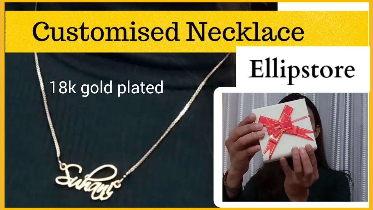 I ordered Customised name pendant again | Ellipstore | Name Nacklace online | Suhani's Roost ...