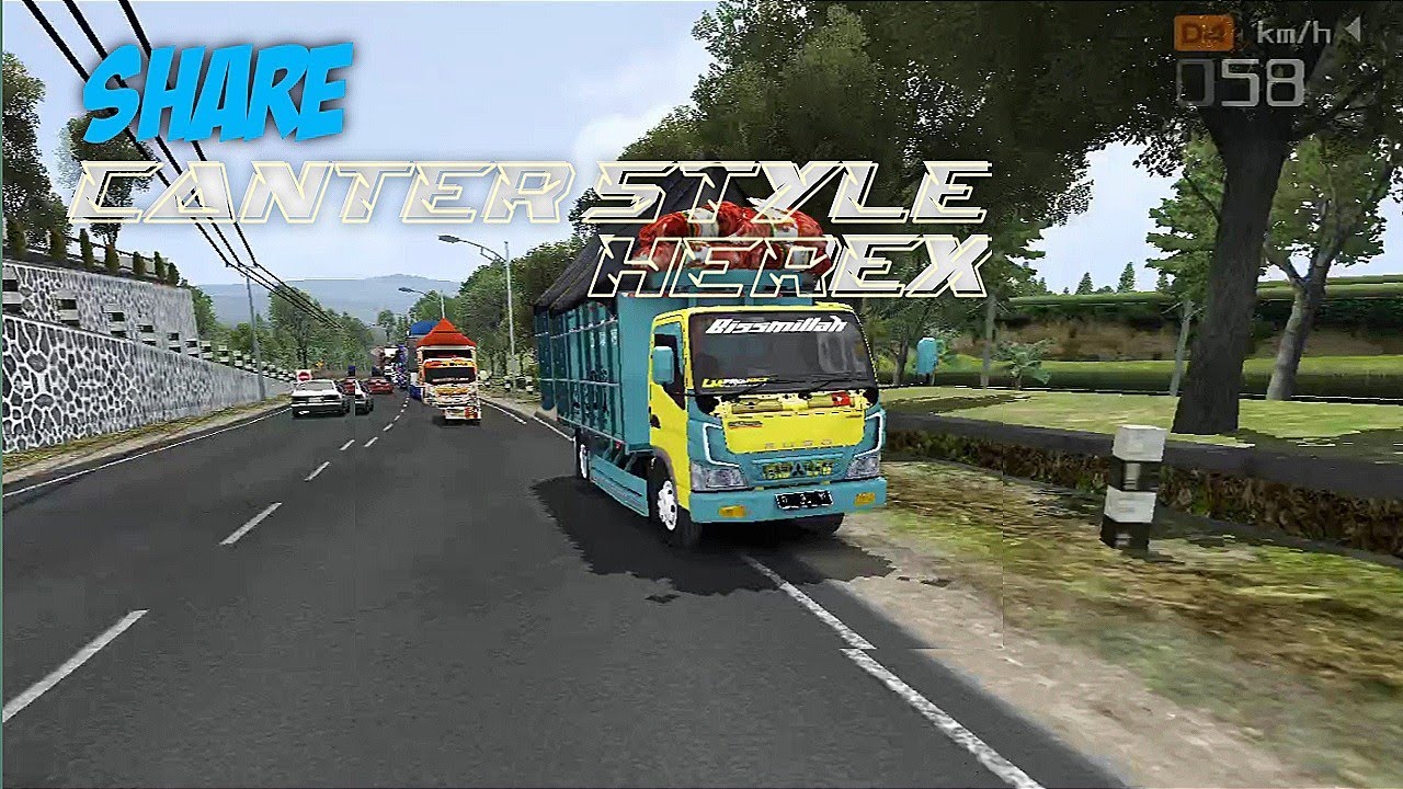 STYLE HEREX🔥‼️SHARE MOD & LIVERY TRUK CANTER IZZIL || MOD BUSSID ...